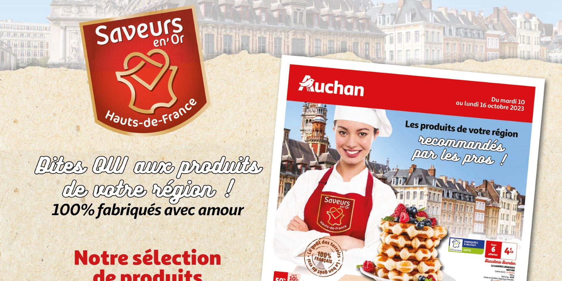 Campagne "les produits de votre région" avec Auchan